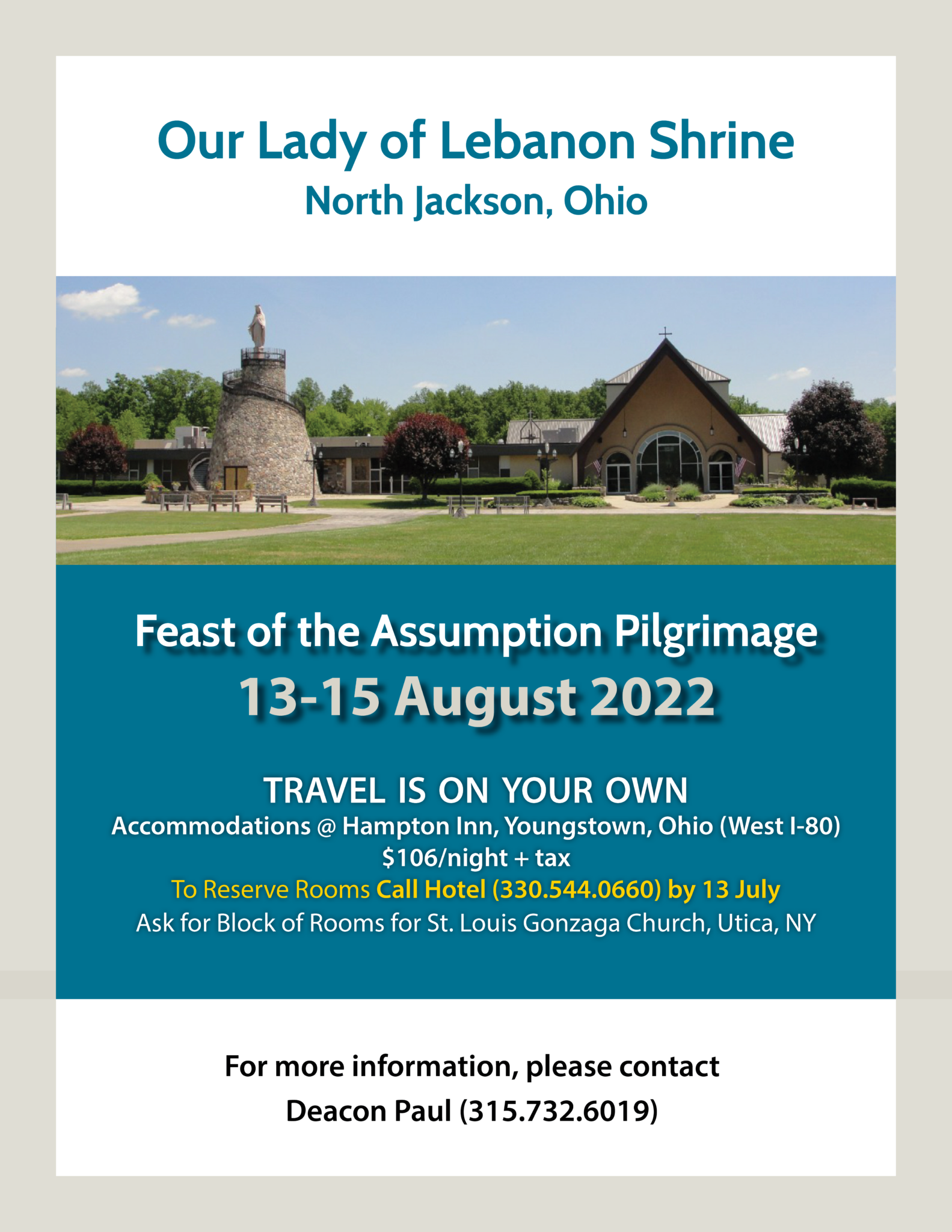 Our Lady of Lebanon Shrine Assumption Pilgrimage | North Jackson, Ohio